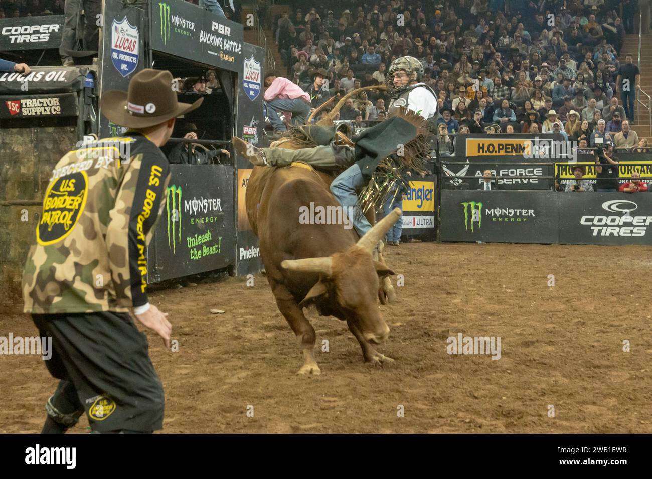 NEW YORK, NEW YORK - JANUARY 06: Dalton Kasel rides The Judge during ...