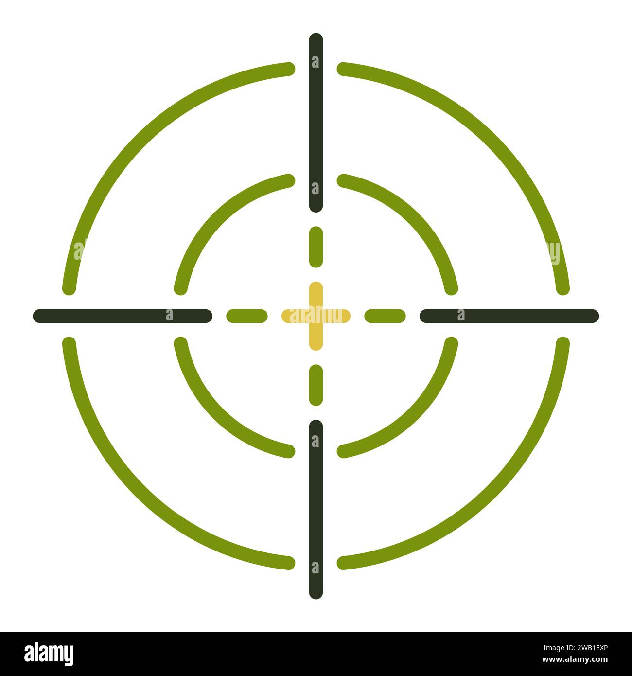Target Aim vector concept colored icon - Crosshair modern symbol Stock ...