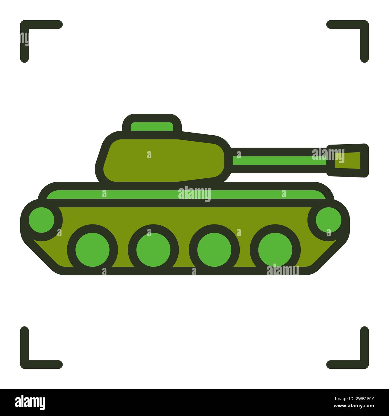 Military Tank vector War and Army concept colored icon or symbol Stock ...
