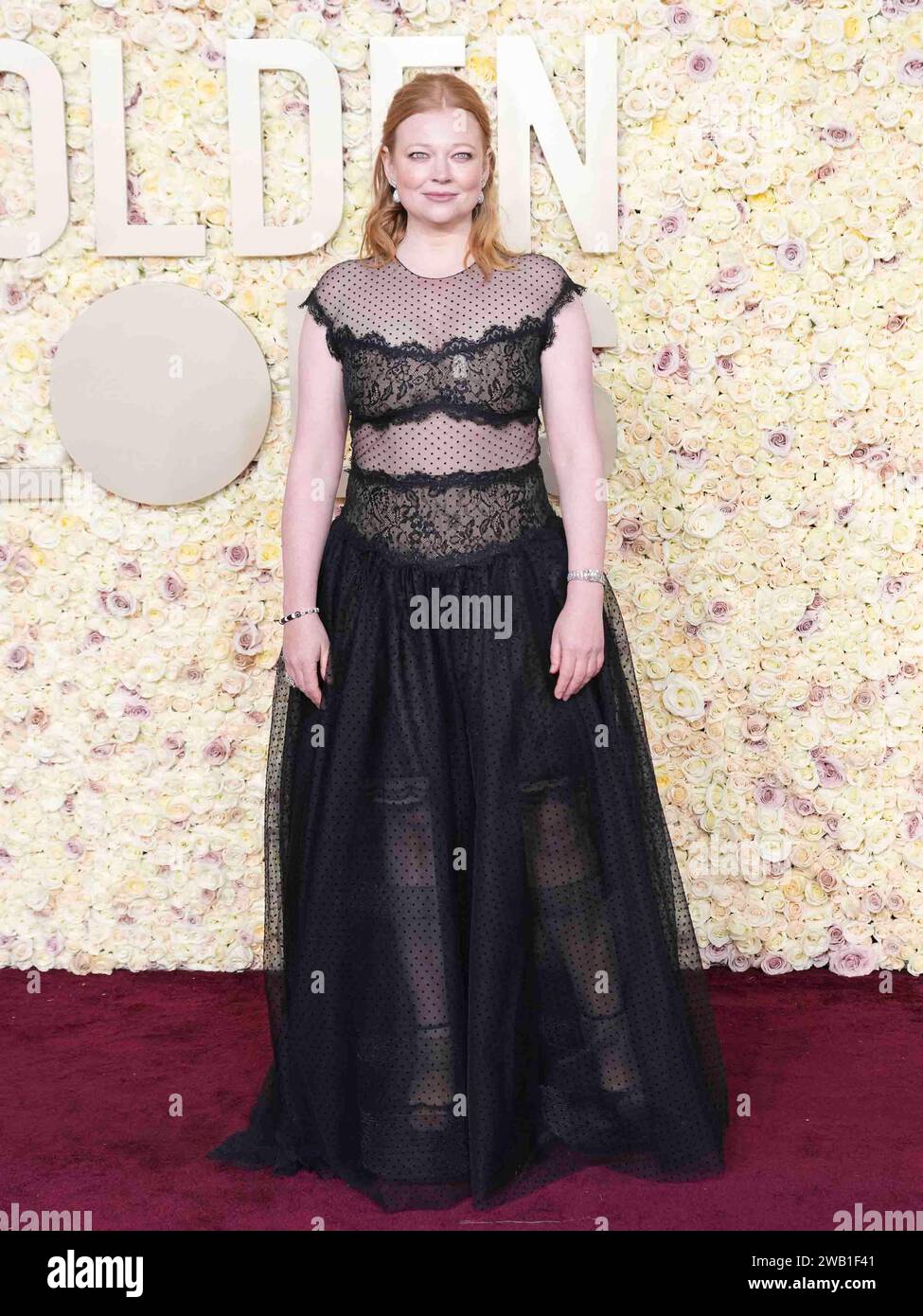 Los Angeles, USA. 07th Jan, 2024. Sarah Snook attends the arrivals of ...