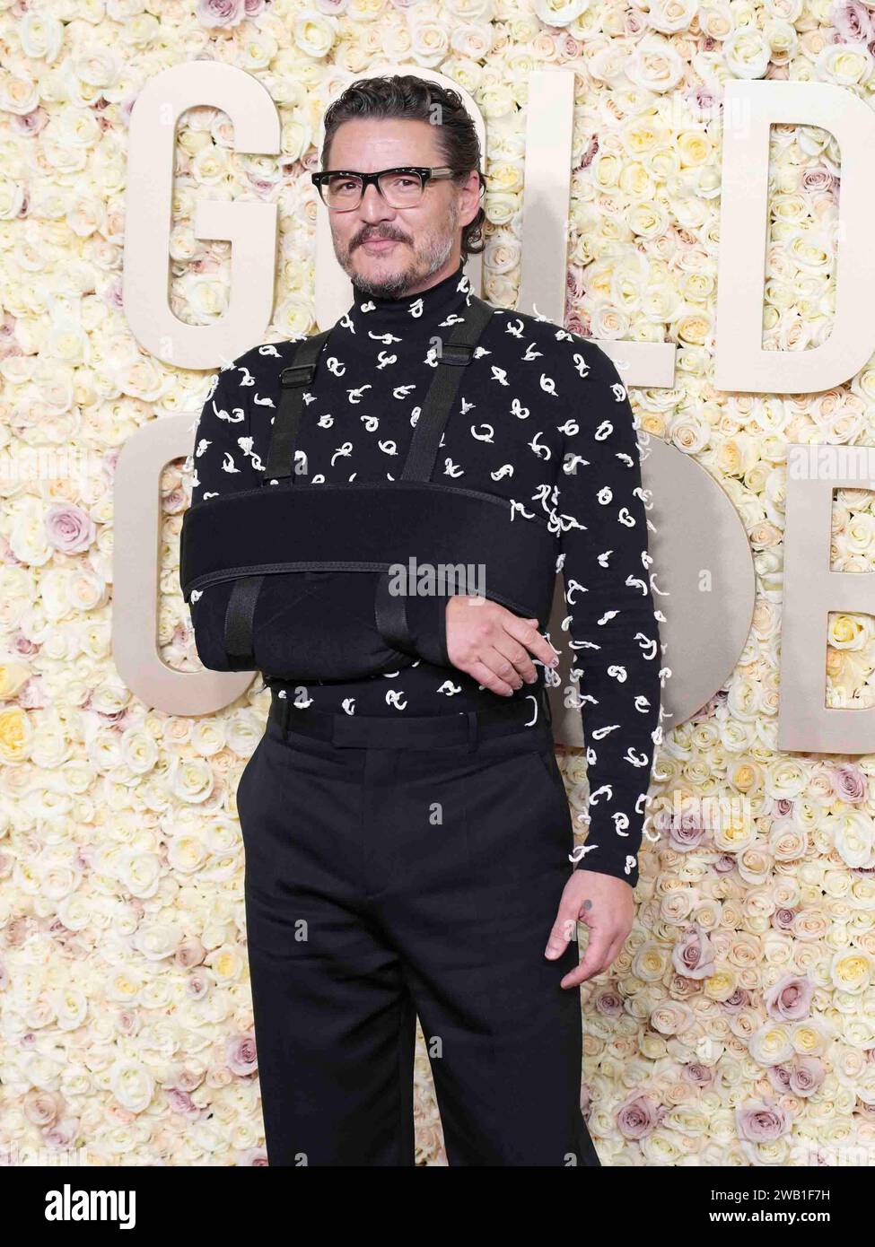 Los Angeles, USA. 07th Jan, 2024. Pedro Pascal attends the arrivals of ...