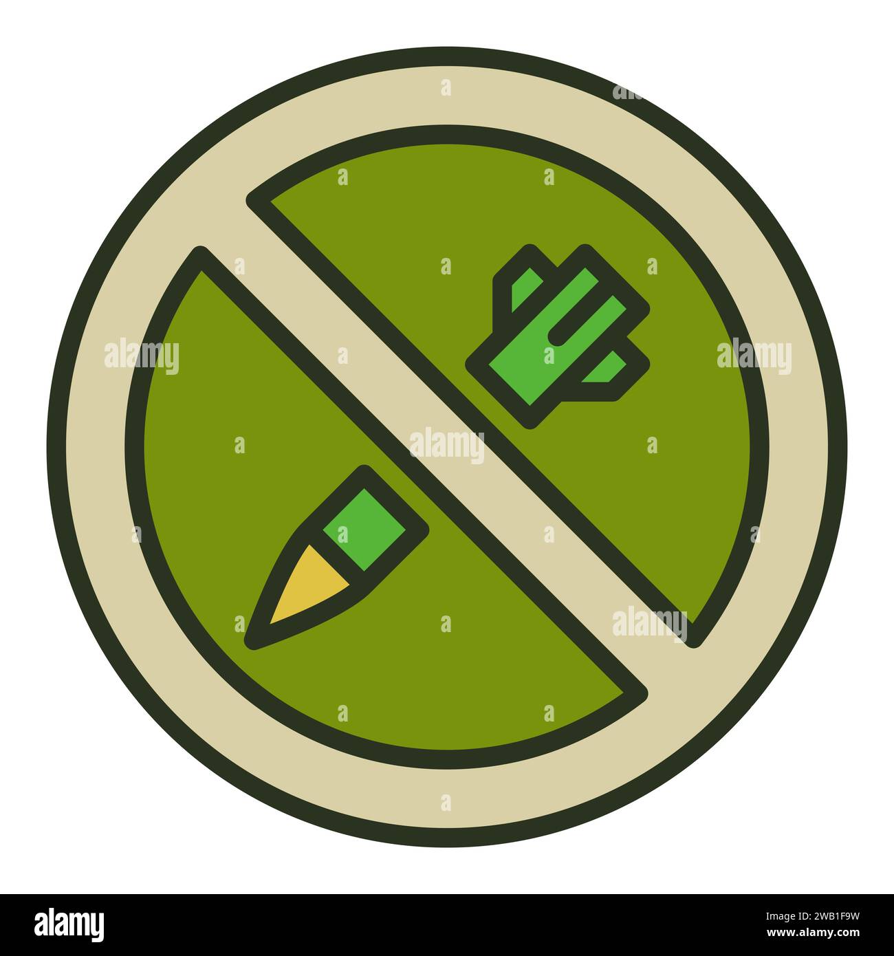 Prohibition of Missile Attacks vector Stop Bombing concept colored icon ...