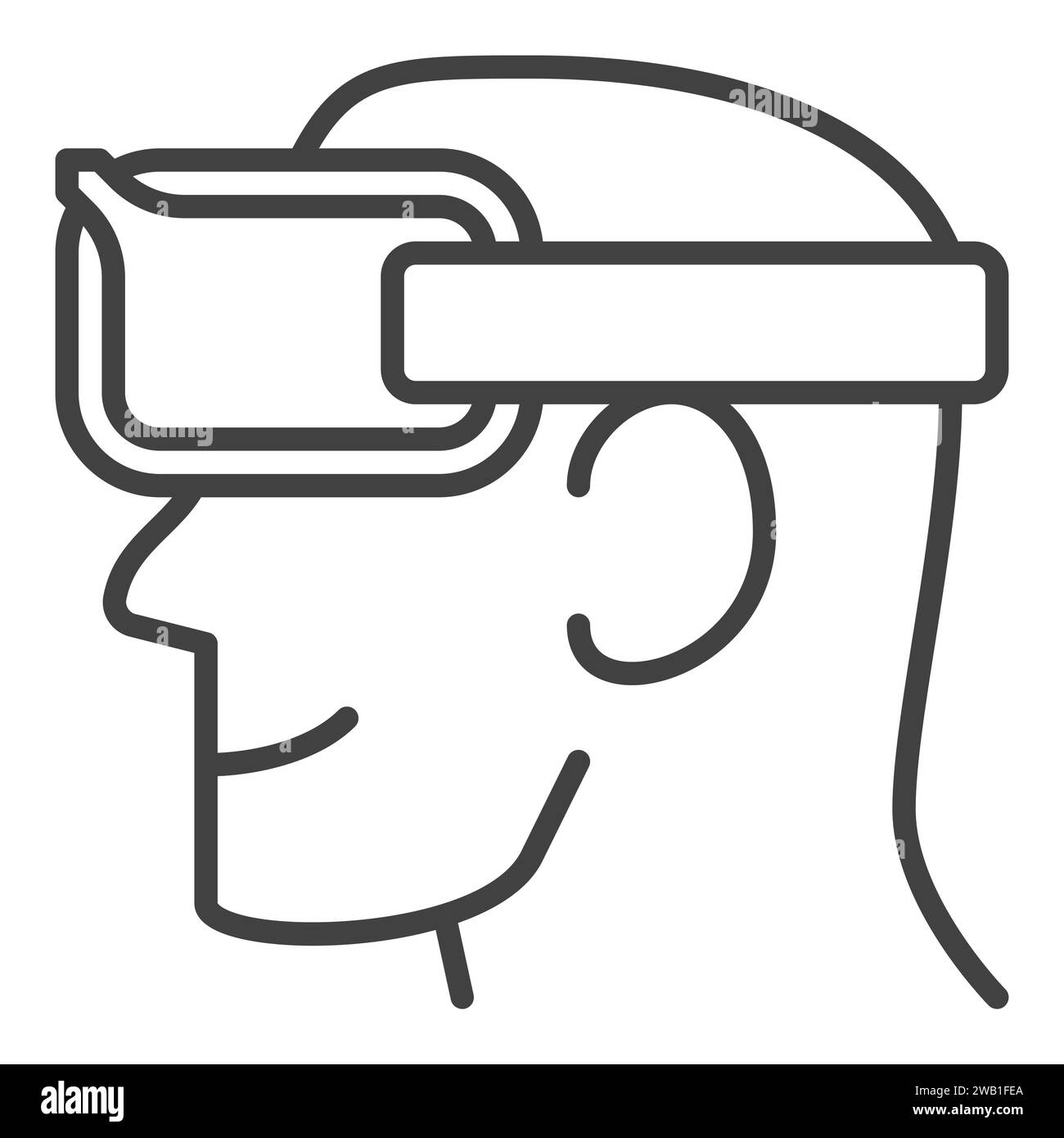 FPV Drone Goggles vector concept outline icon or symbol Stock Vector ...