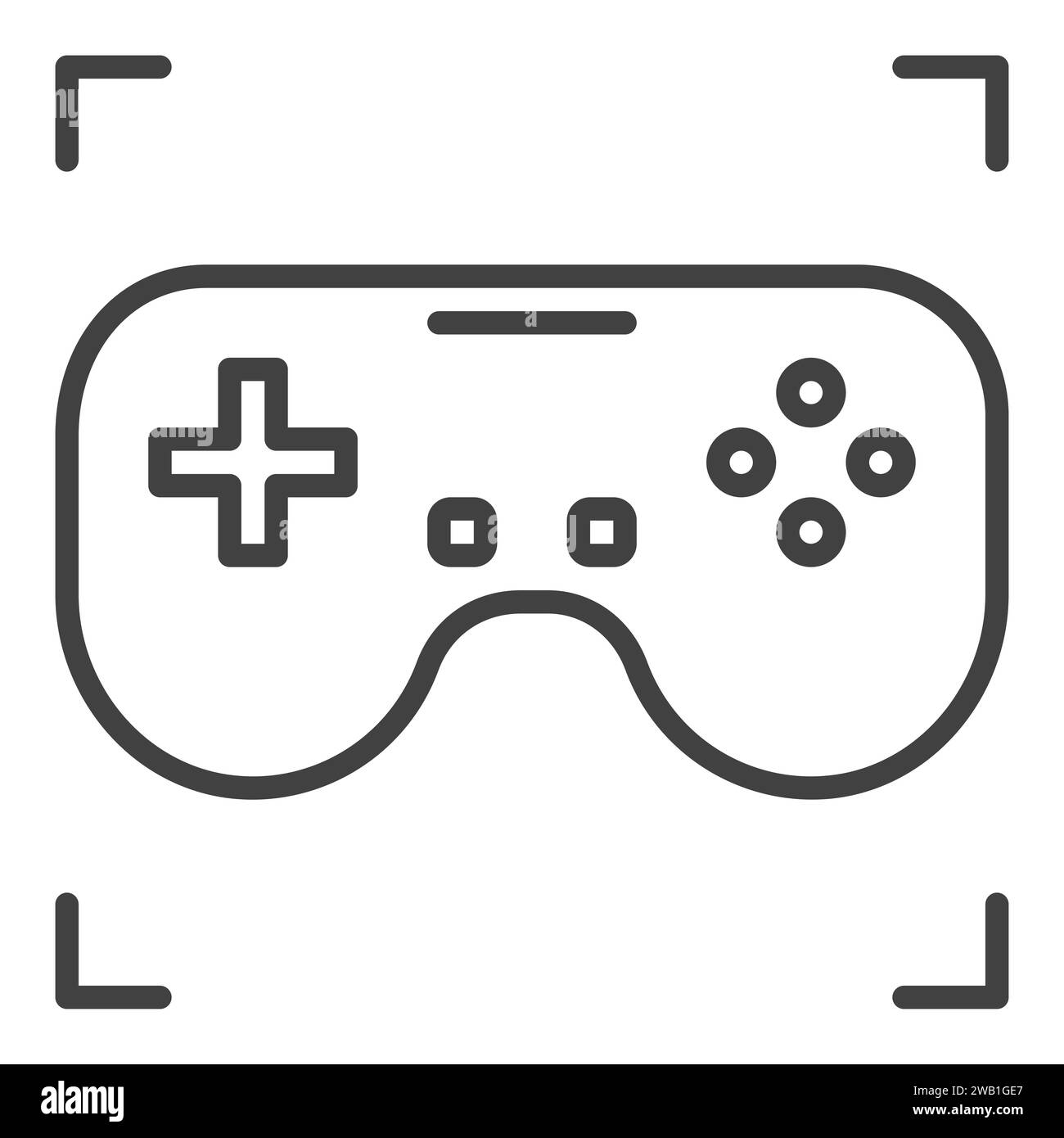 Video Game Controller vector Gaming Device for Games Lover concept outline icon or symbol Stock ...