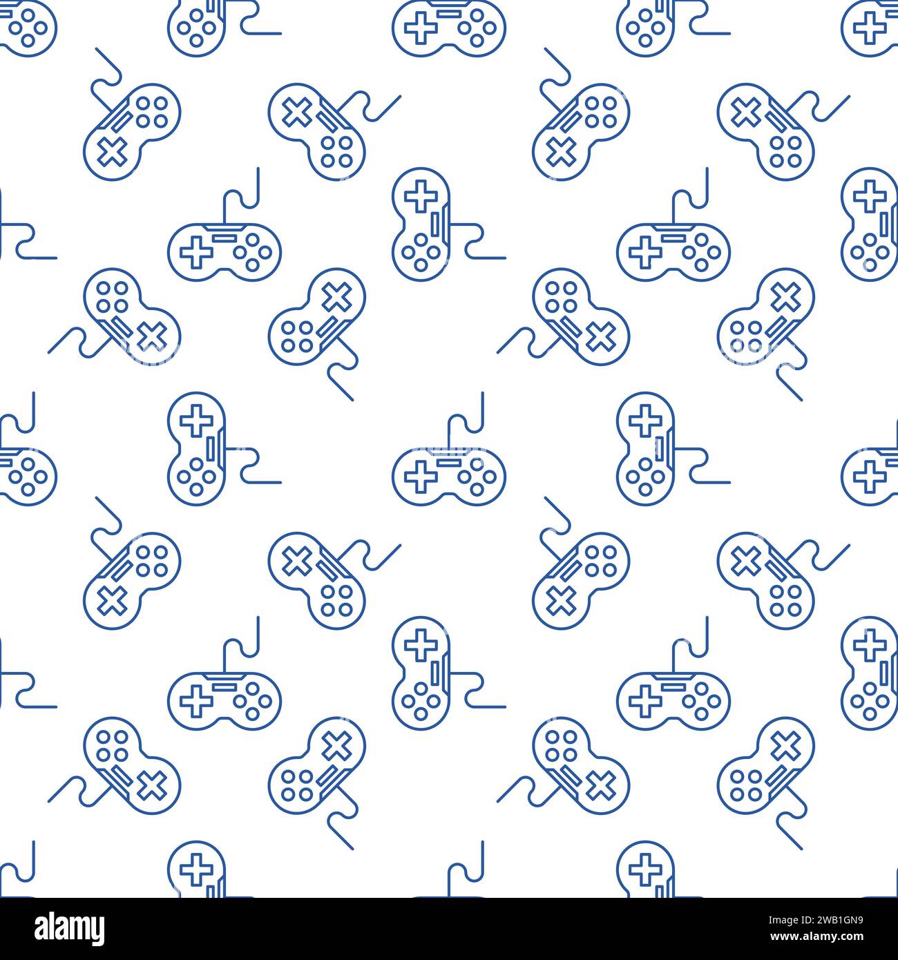 Wired Video Game Controller vector Gaming Device concept minimal ...