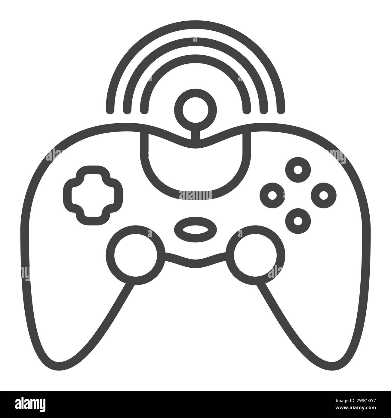 Game Controller vector Wireless Gamepad concept icon or symbol in ...