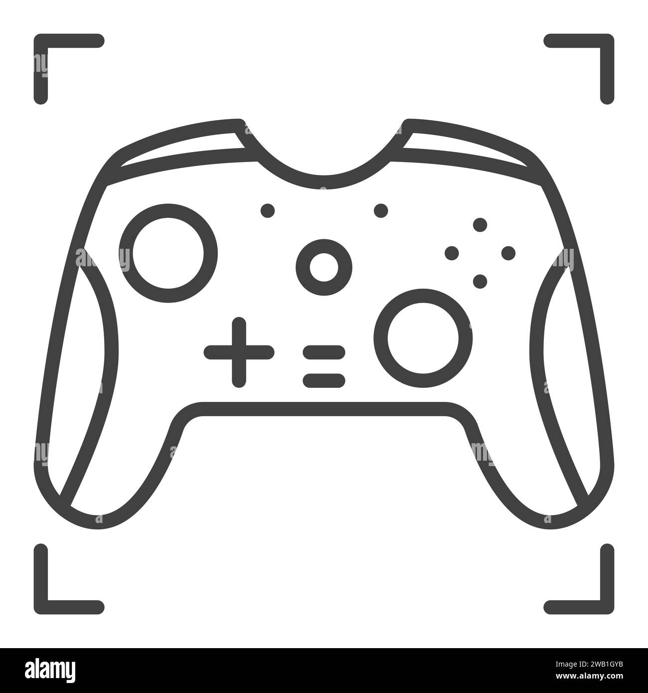 Console Gamepad vector Gamer Device concept icon or symbol in thin line ...