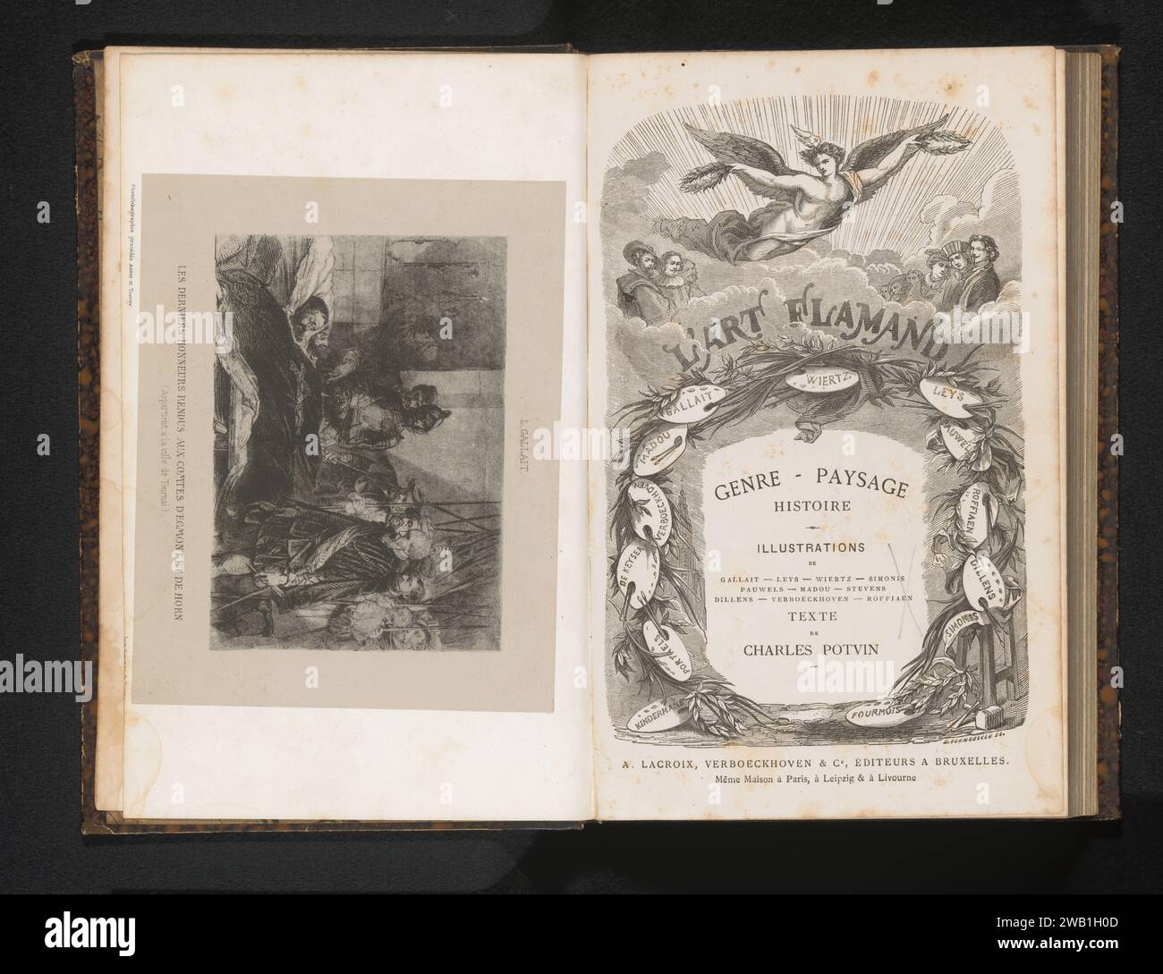 Reproduction of the last tribute to the graves of Egmont and Hornes by ...
