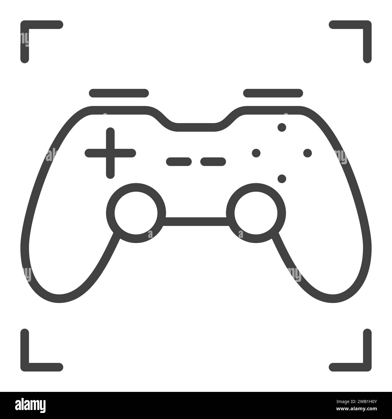 Wireless Video Game Controller vector Gamepad concept icon or symbol in ...