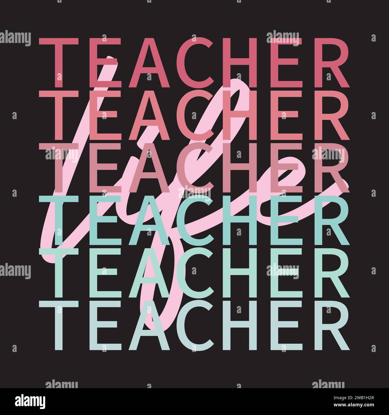 Teacher SVG Design, Typography T-Shirt, Hand Drawn Lettering Concept ...