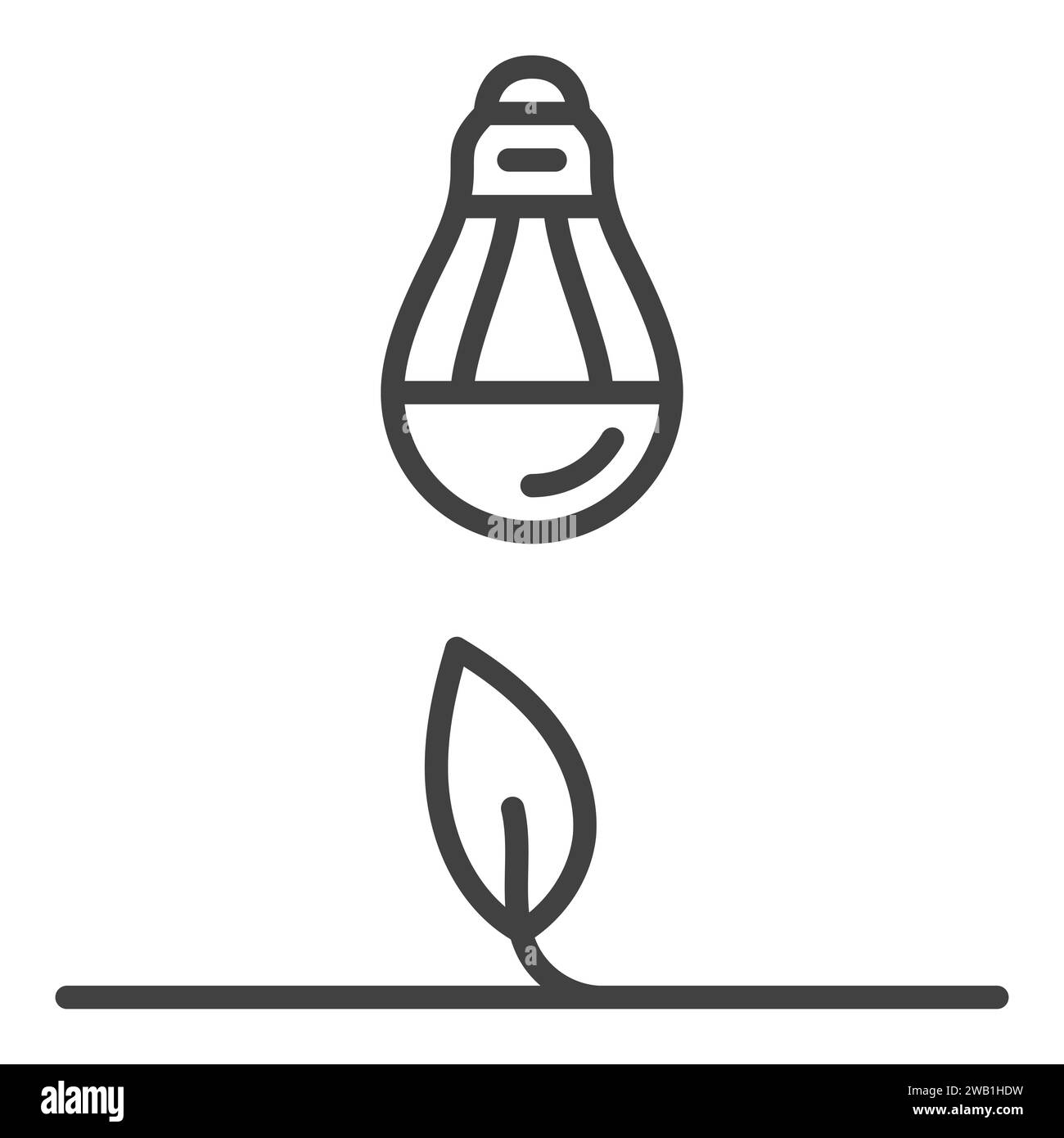Led Grow Light Bulb vector Agro Equipment concept icon or symbol in ...