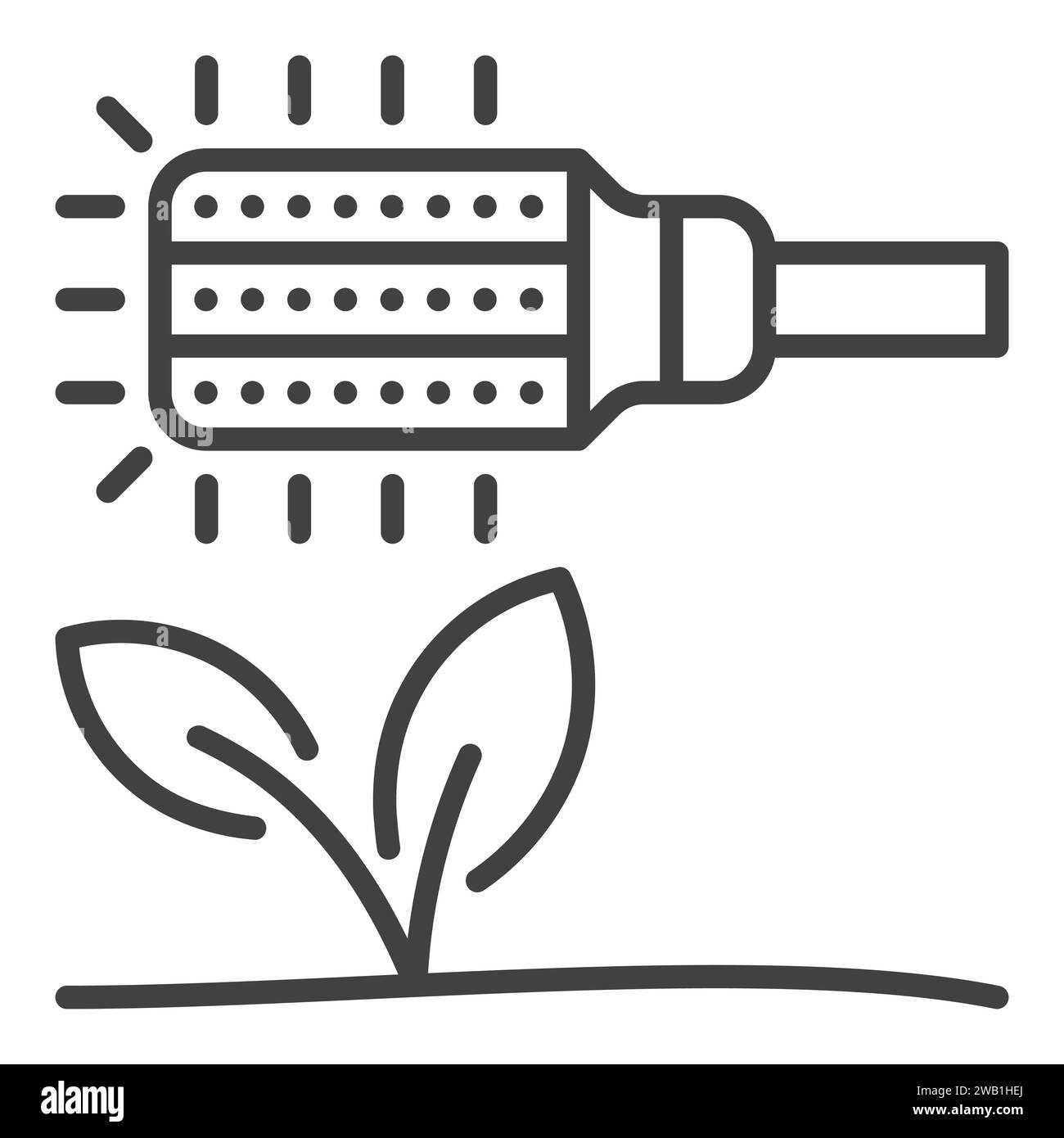 Corn Bulb Growing Lamp vector Phyto Light Bulb concept icon or sign in ...