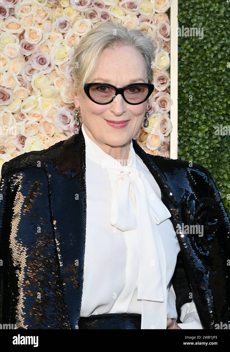 Golden globe awards meryl streep hi-res stock photography and images ...
