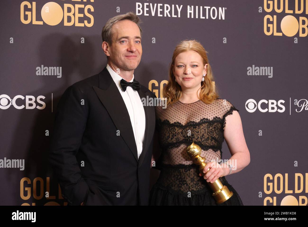 Beverly Hills, USA. 07th Jan, 2024. (L-R) Matthew Macfadyen and Sarah ...