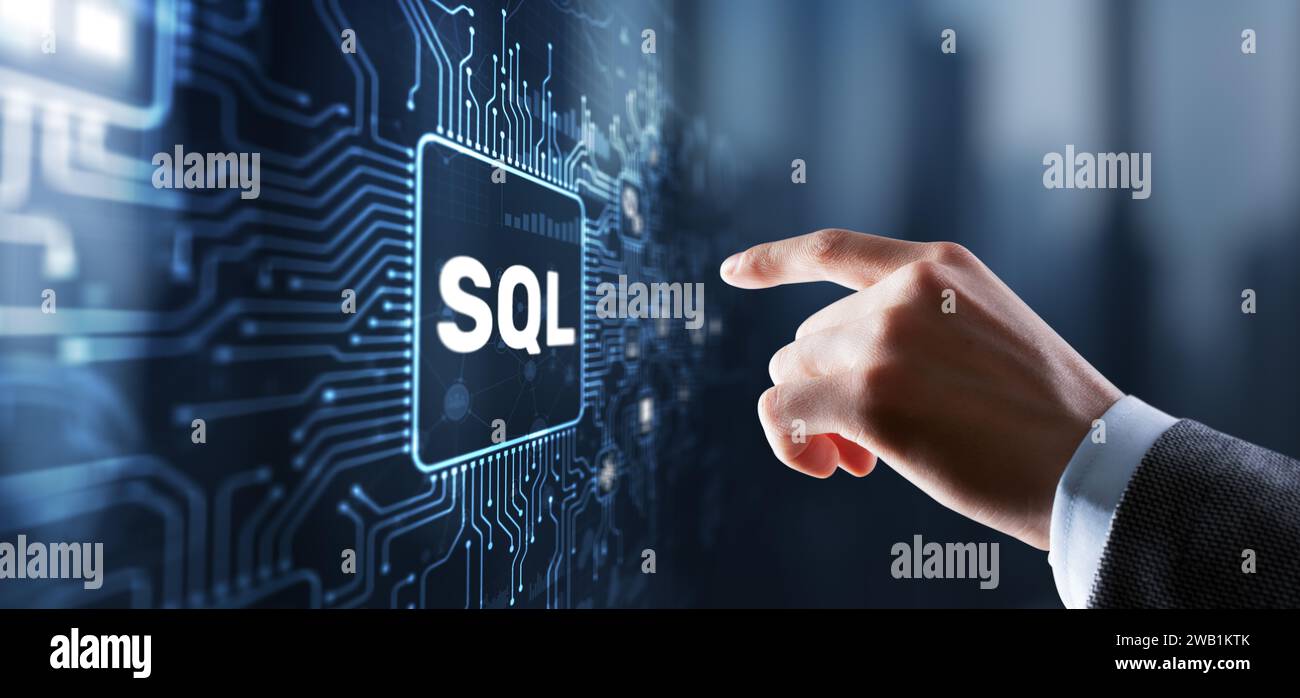 SQL Structured Query Language. Technology concept. Icon virtual screen ... SQL Structured Query Language. Technology concept. Icon virtual screen ...