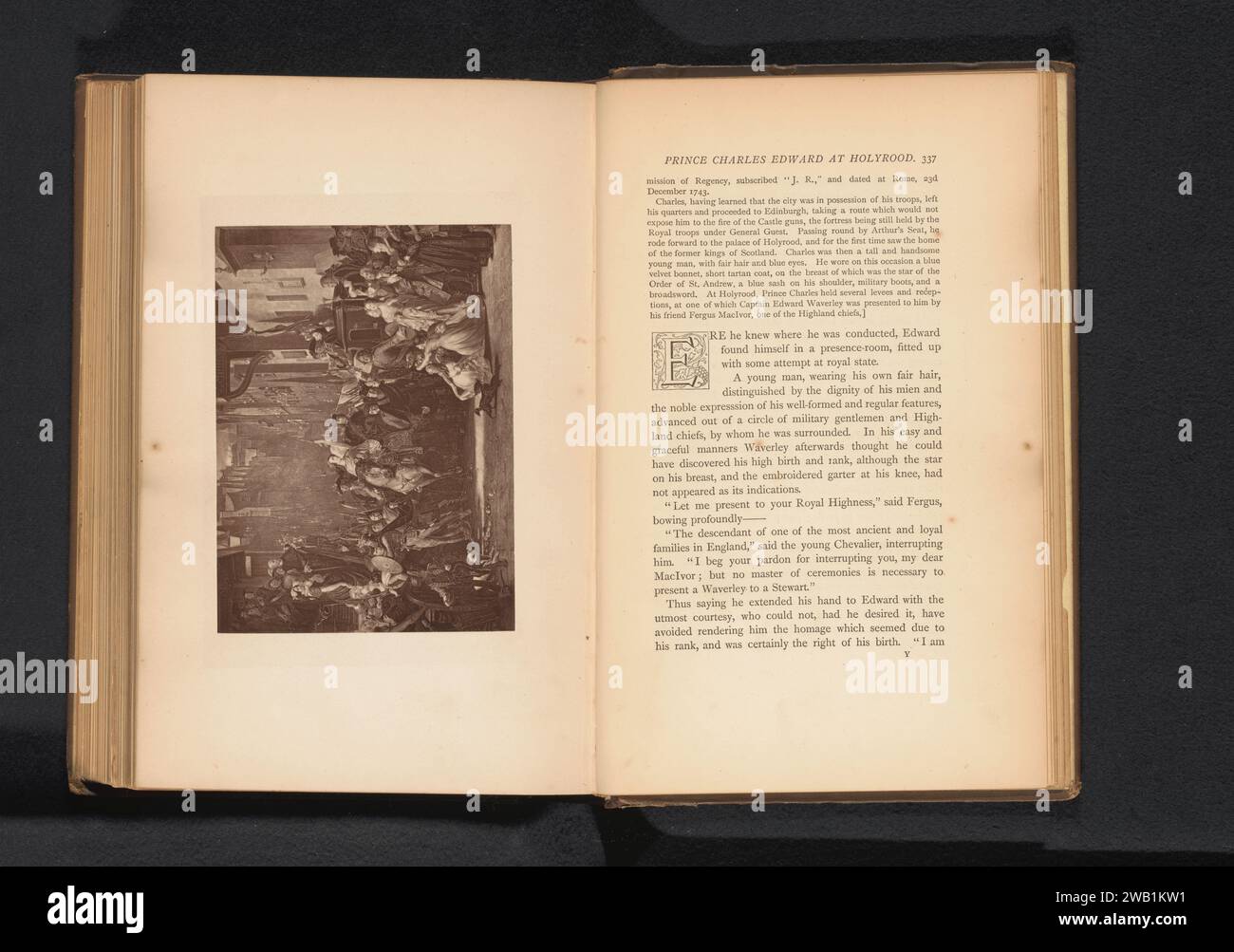 The entry of prince Charles Edward into Edinburgh, anonymous, c. 1876 ...