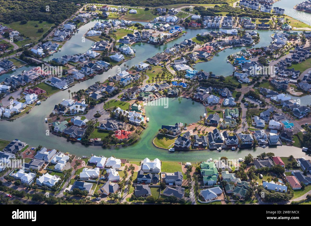 Jeffreys Bay Marina Martinique, photographed from a helicopter Stock ...