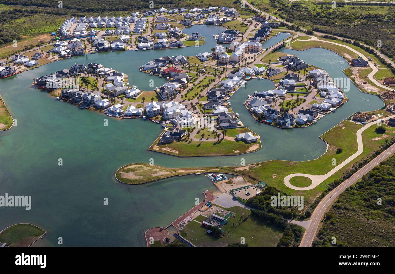 Jeffreys Bay Marina Martinique, photographed from a helicopter Stock ...