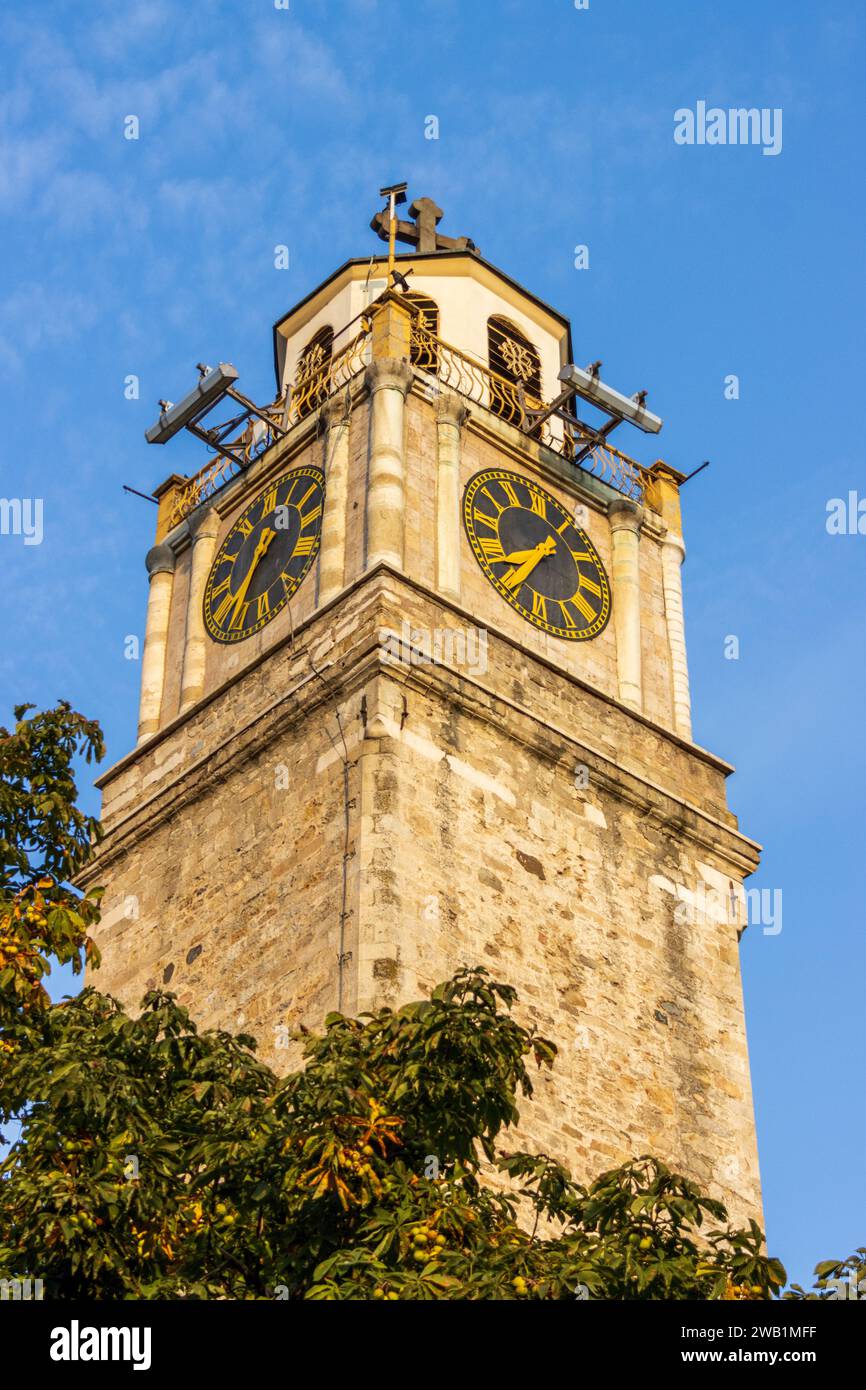 The beautiful Ottoman-era Clock Tower in the city of Bitola in North ...