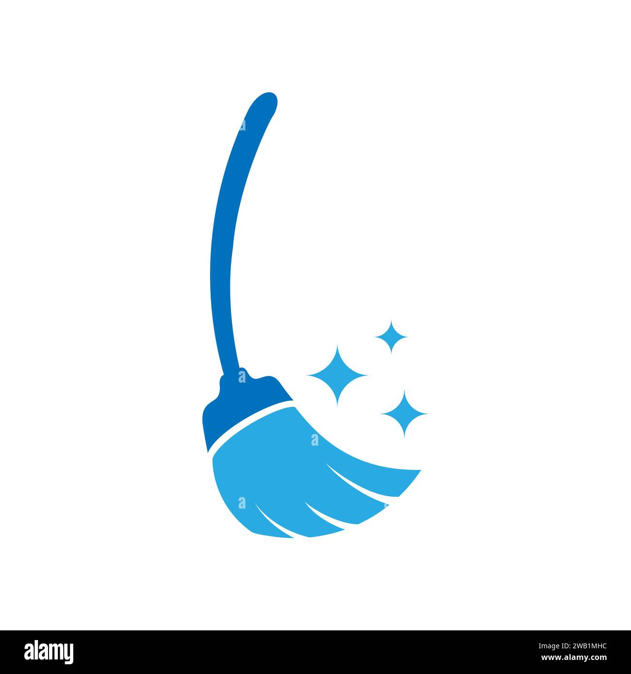 Broom vector icon illustration. Broom cleaning logo Stock Vector Image ...