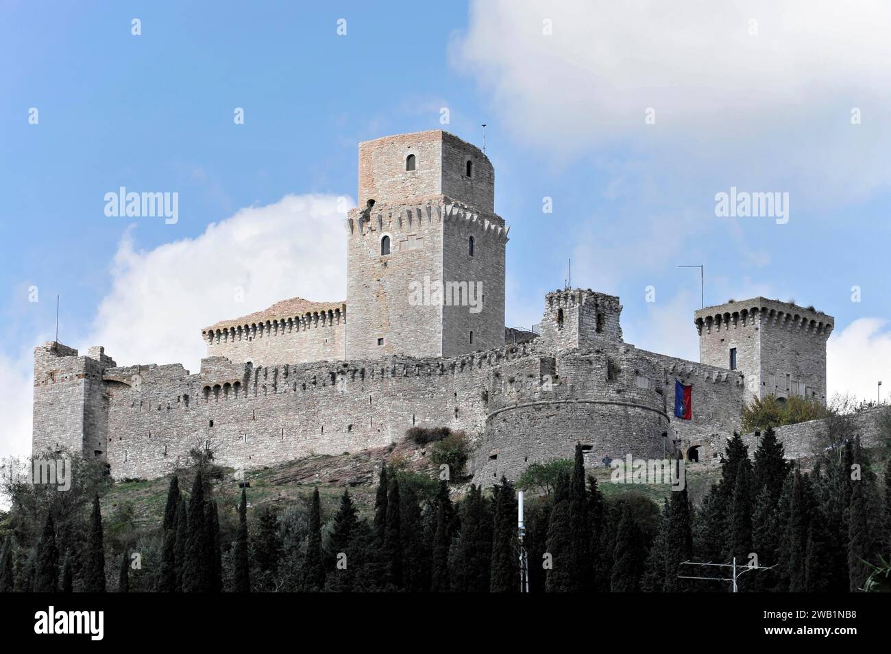 Rocca Maggiore Castle in Assisi, Umbria, Italy Stock Photo - Alamy