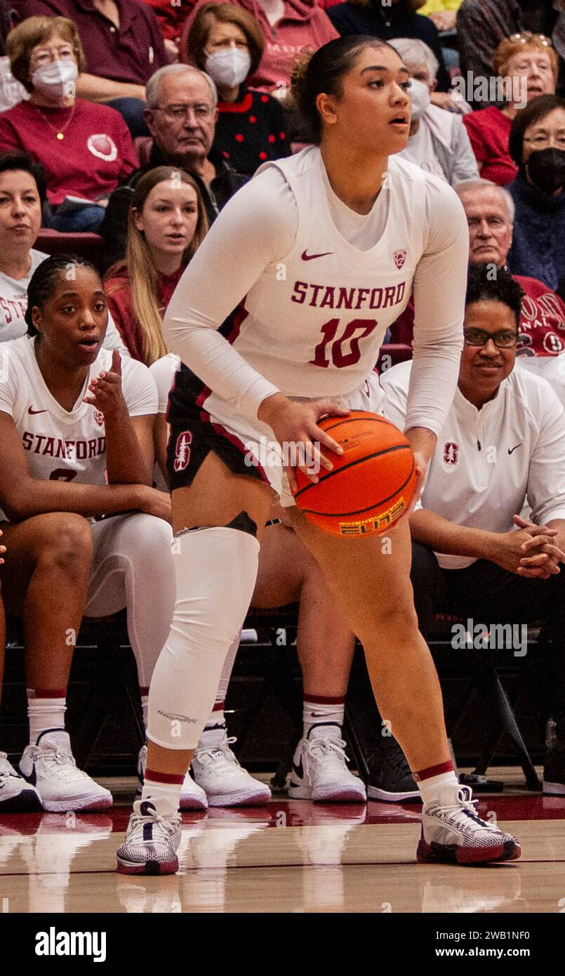 Maples Pavilion Stanford, CA. 07th Jan, 2024. CA, U.S.A. Stanford guard ...