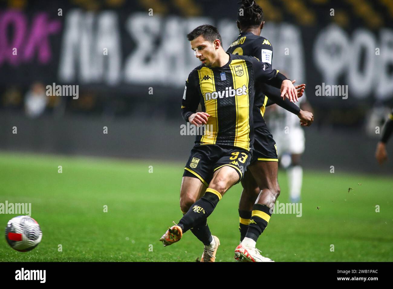 Thessaloniki, Greece. 7th Jan, 2024. Aris player Shapi Suleymanov in ...