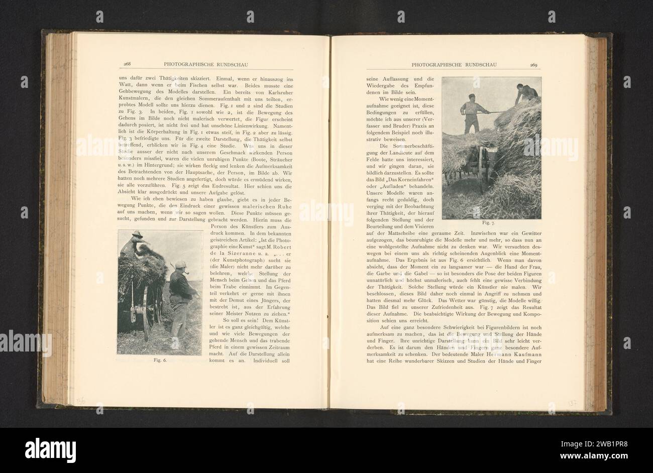 View of two farmers who collect hay on a cart, anonymous, c. 1893 - in ...