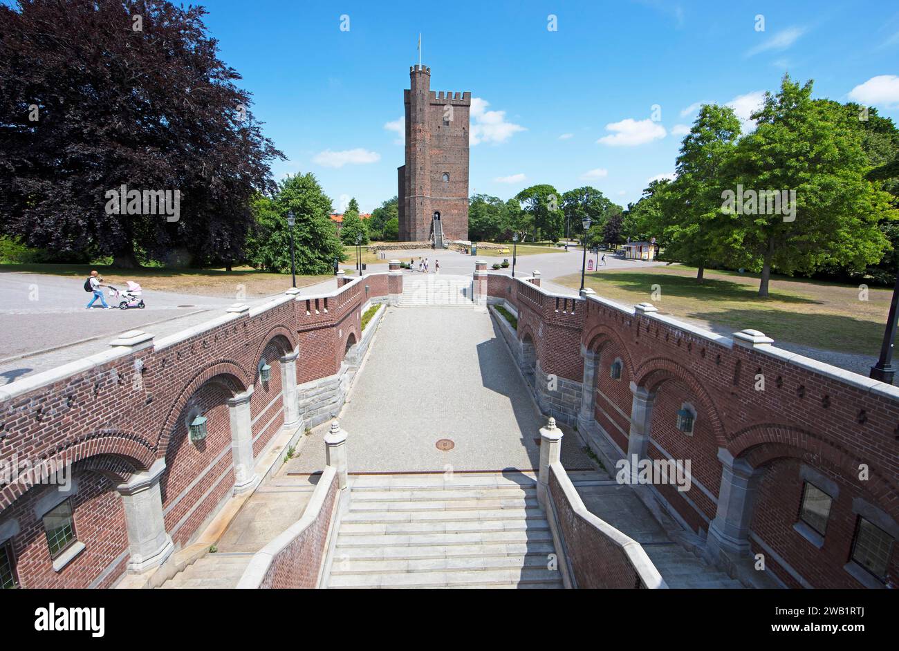 Kaernan Medieval Tower, Helsingborg, Skane laen, Sweden Stock Photo - Alamy