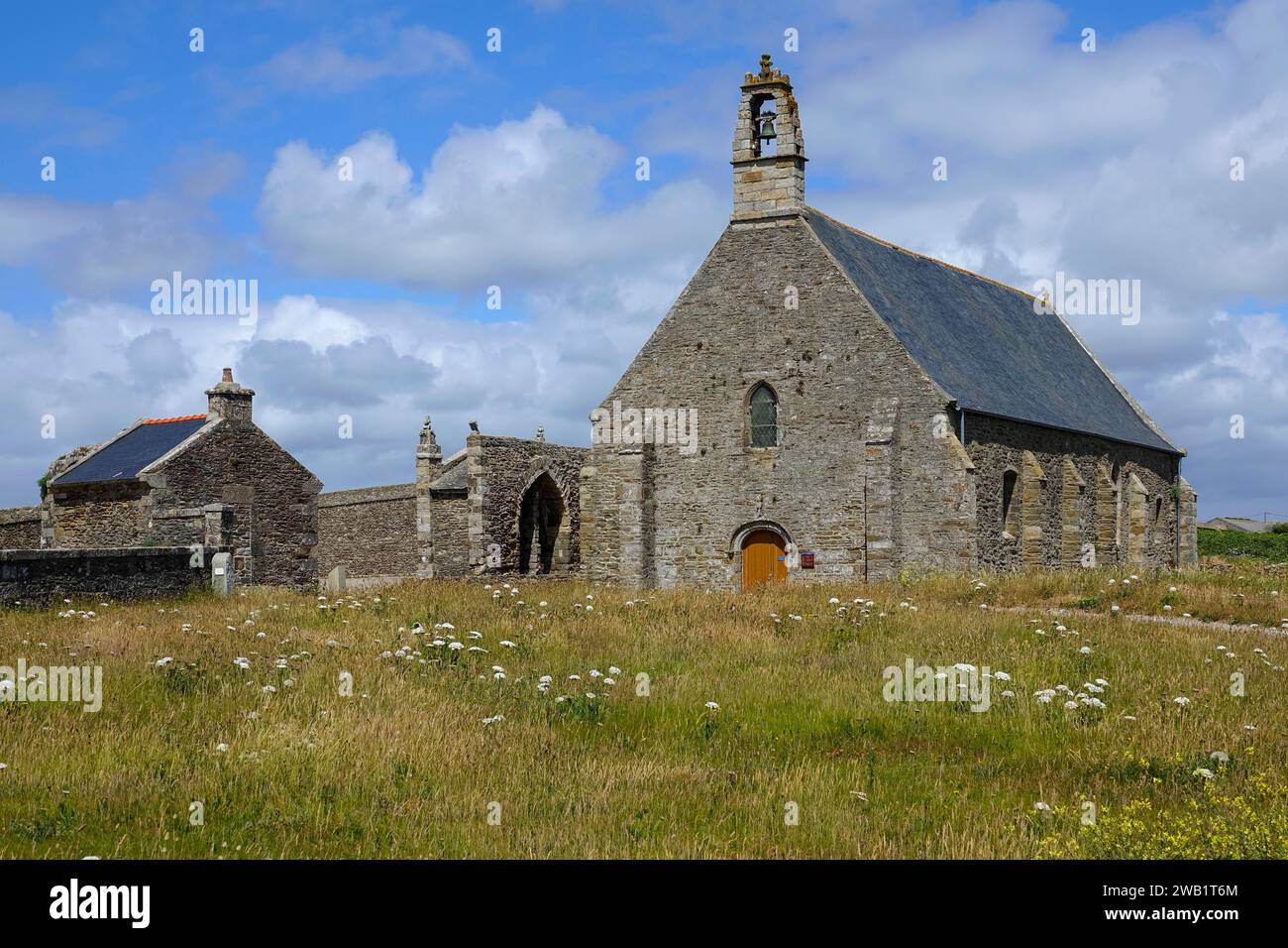 Chapel of Notre Dame de Grace at the ruins of Saint-Mathieu Abbey on ...