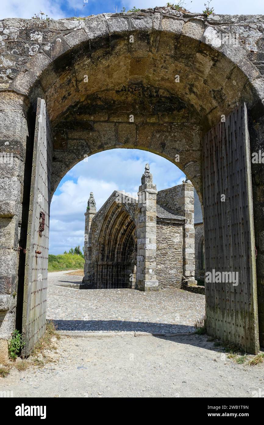 Chapel of Notre Dame de Grace at the ruins of Saint-Mathieu Abbey on ...