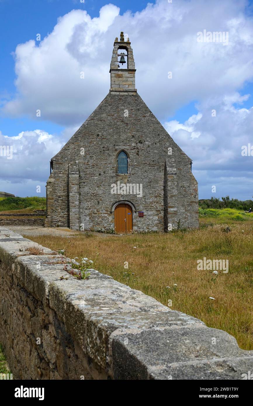 Chapel of Notre Dame de Grace at the ruins of Saint-Mathieu Abbey on ...