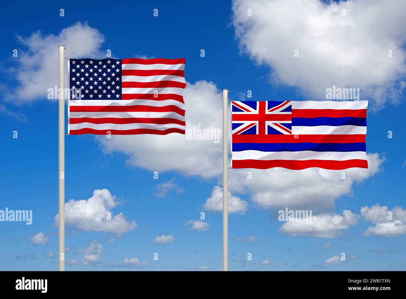 Hawaii national flag hi-res stock photography and images - Alamy