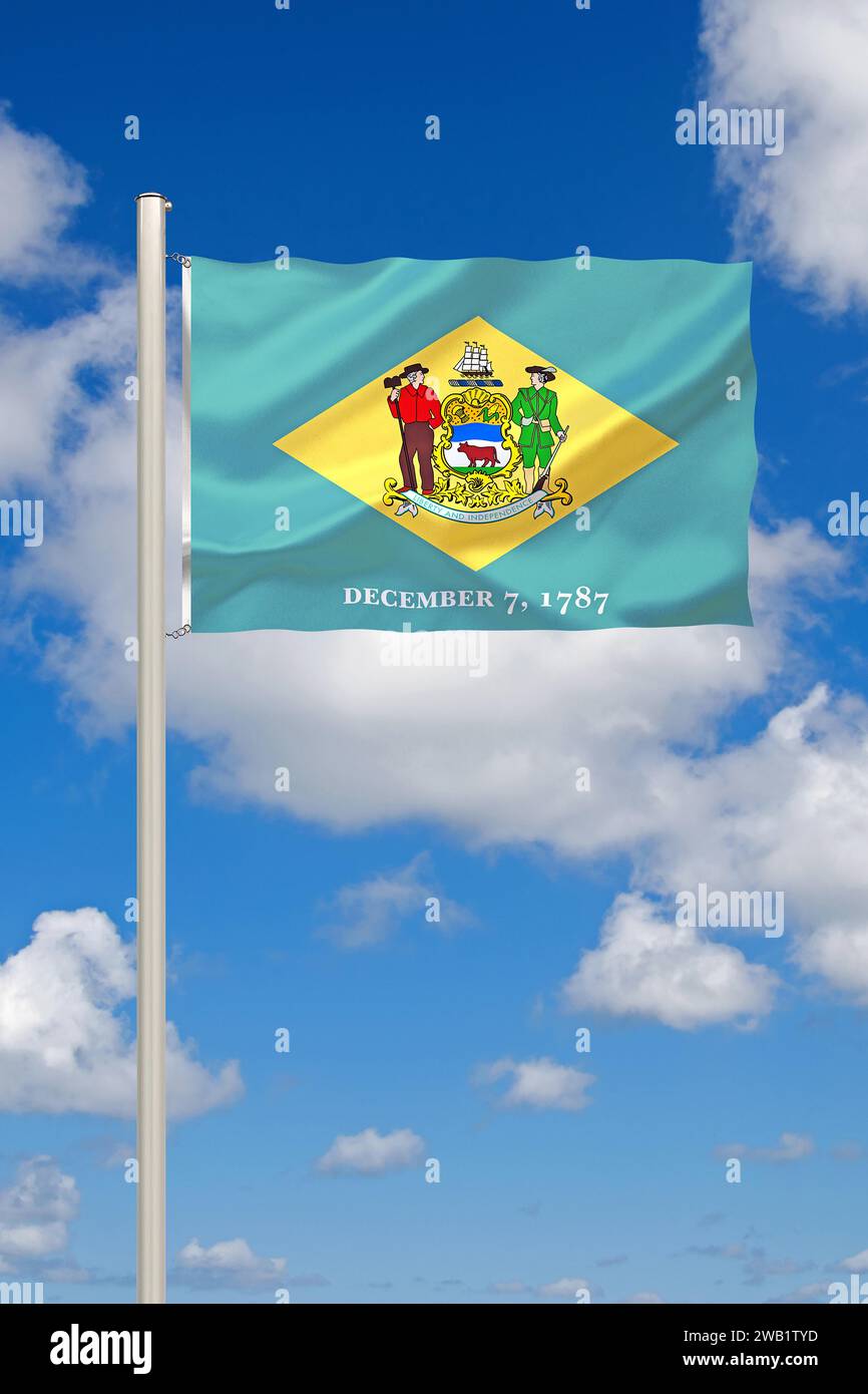 Flag of delaware hi-res stock photography and images - Alamy