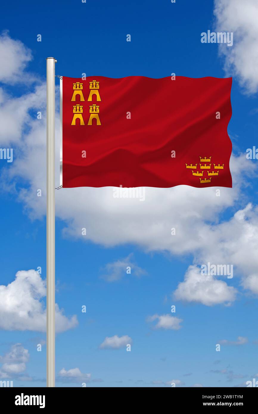 Flag of the region of murcia hi-res stock photography and images - Alamy