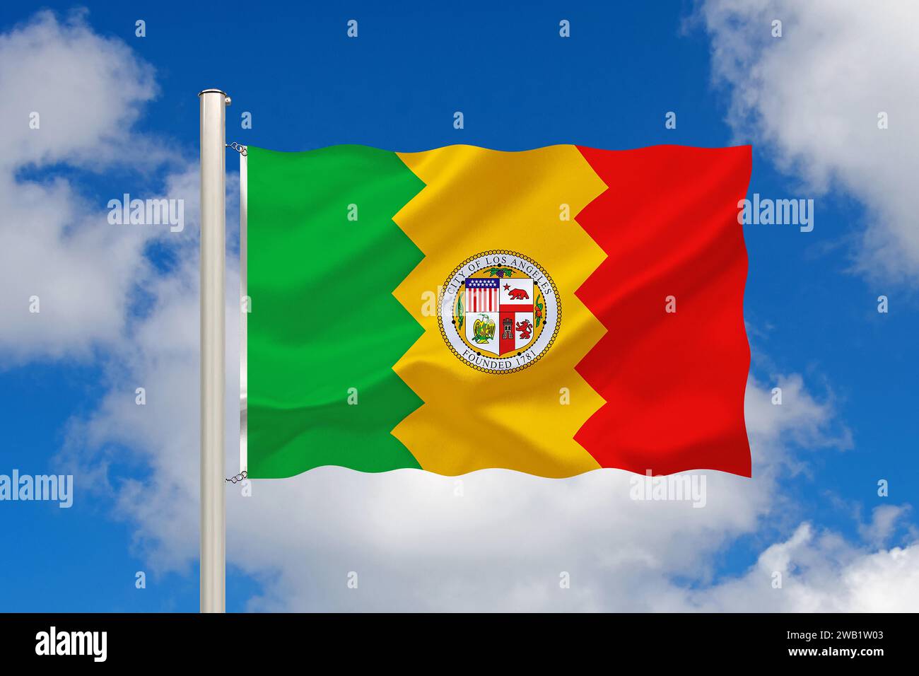 Los angeles flag hi-res stock photography and images - Alamy