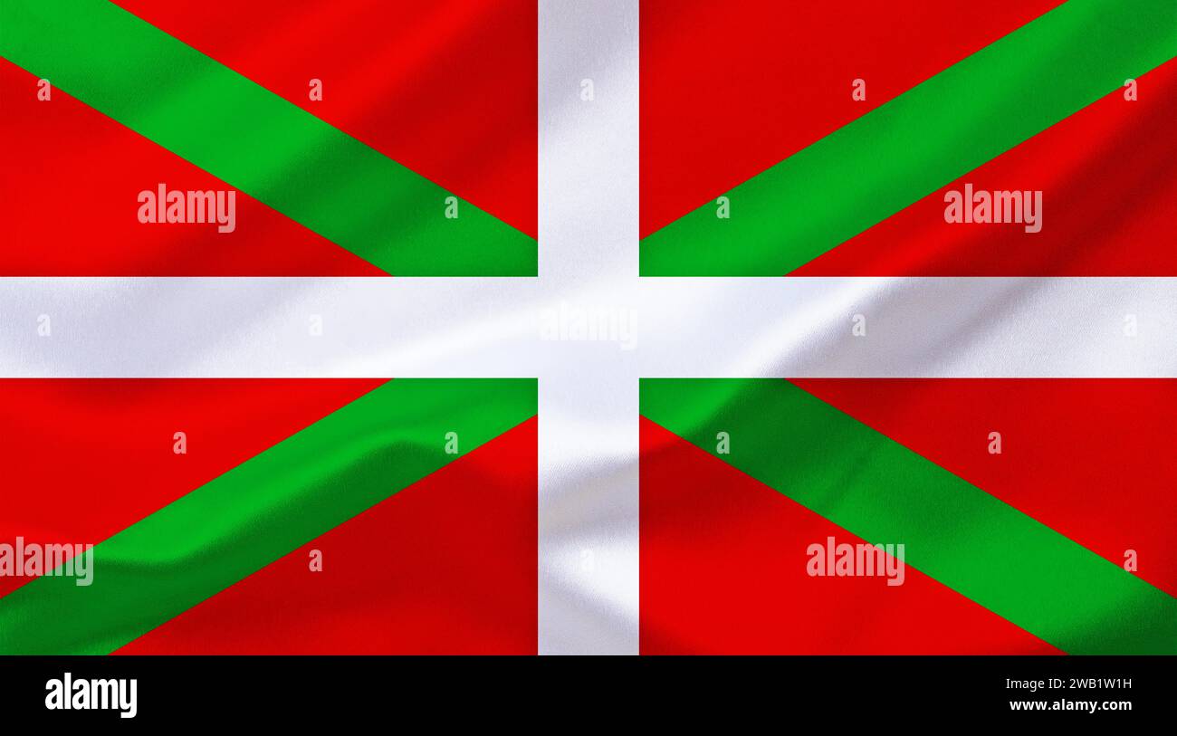 The flag of Basque Country, Spain, Studio Stock Photo - Alamy