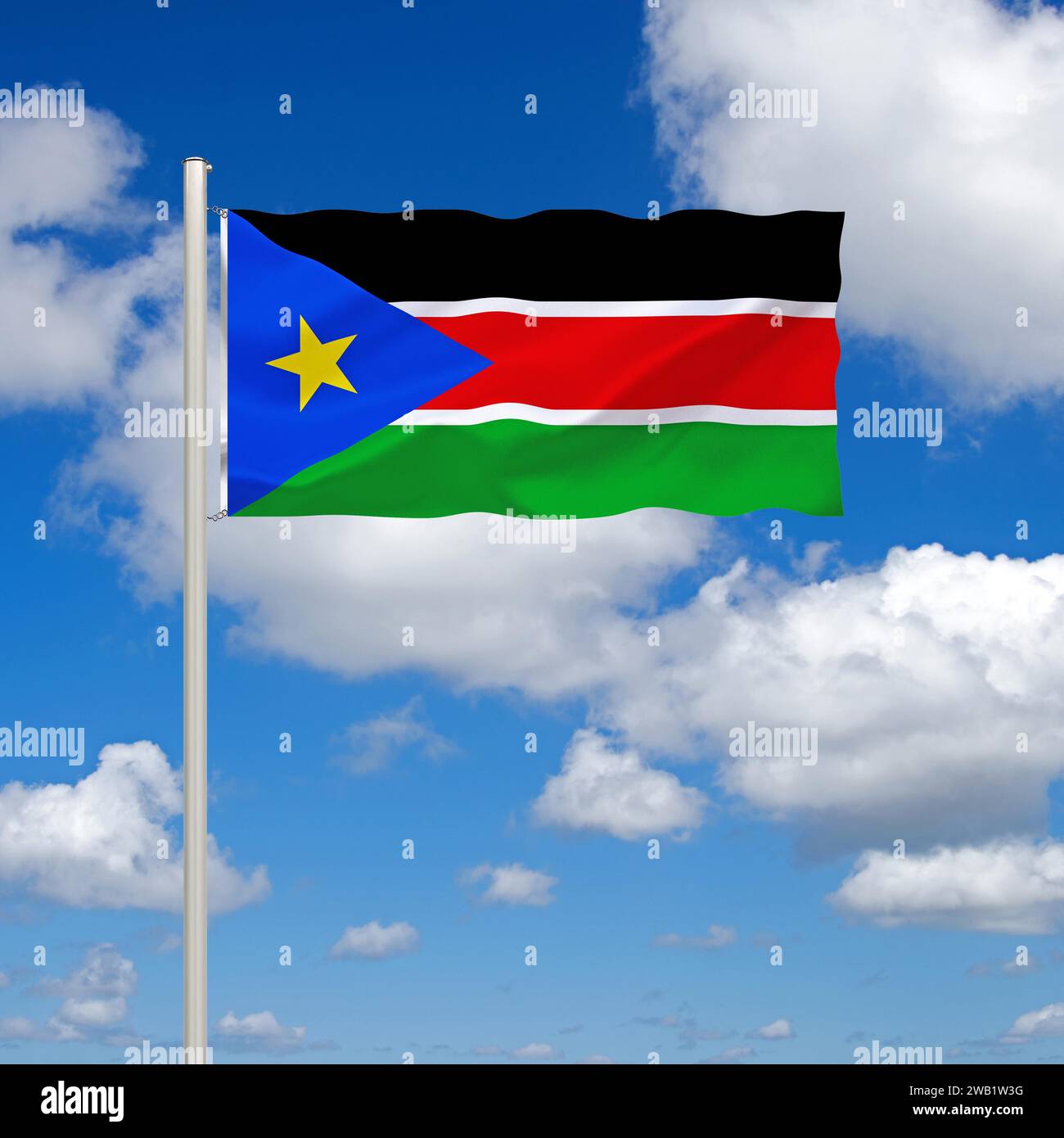 North sudan flag hi-res stock photography and images - Alamy