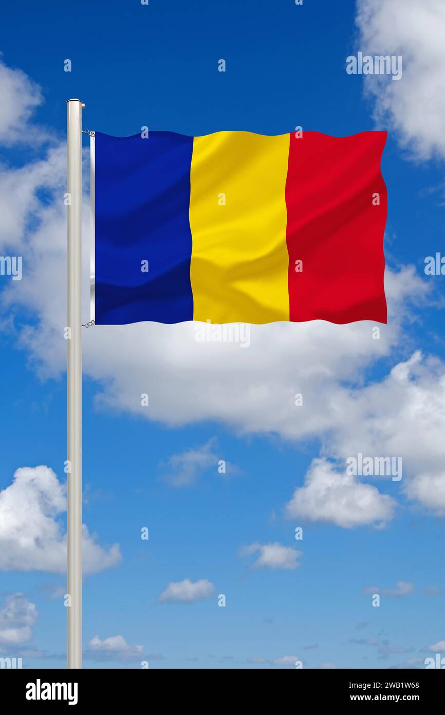 Flag chad africa hi-res stock photography and images - Alamy