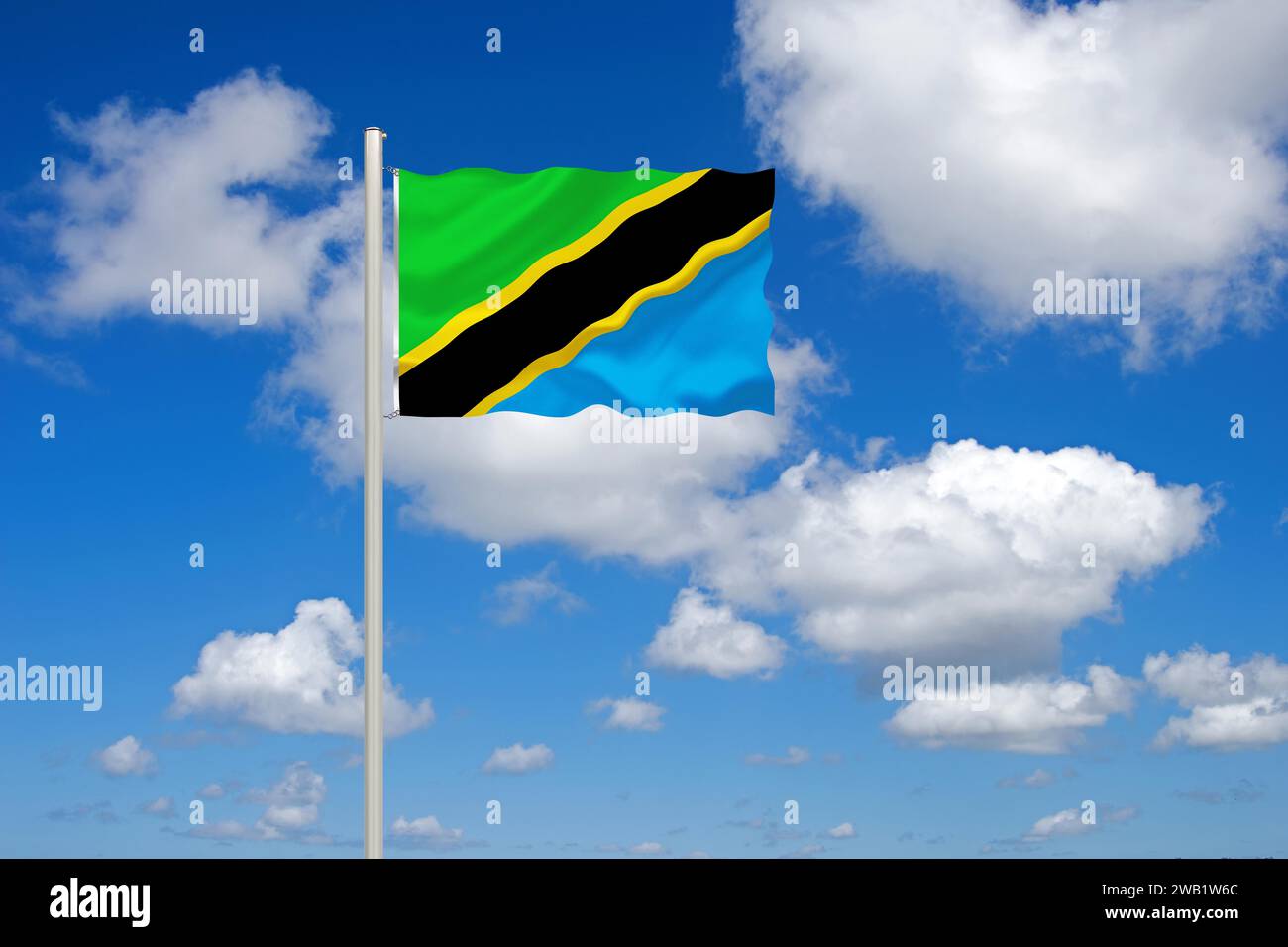 Flag of the tanzania hi-res stock photography and images - Alamy