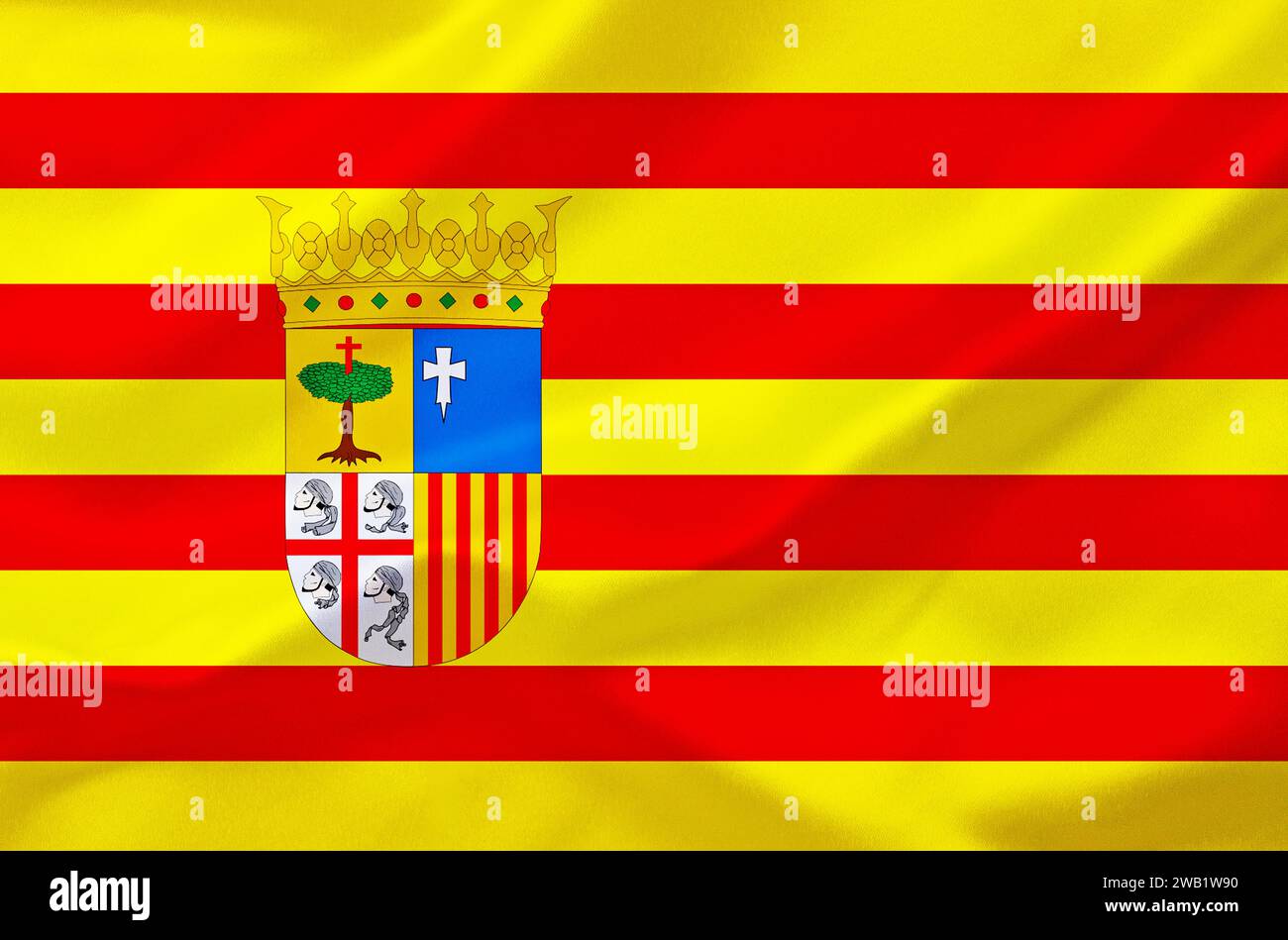 Flag of aragon hi-res stock photography and images - Alamy