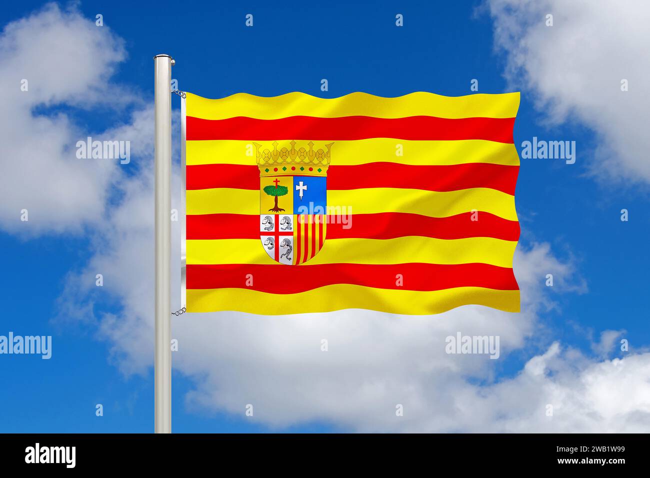 Flag of aragon hi-res stock photography and images - Alamy