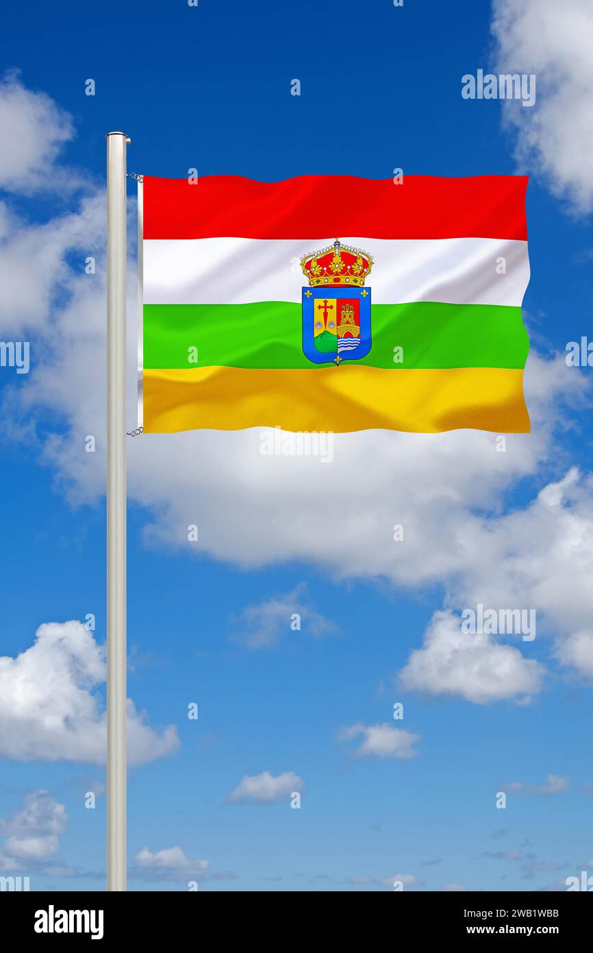 The flag of La Rioja, Studio Stock Photo - Alamy