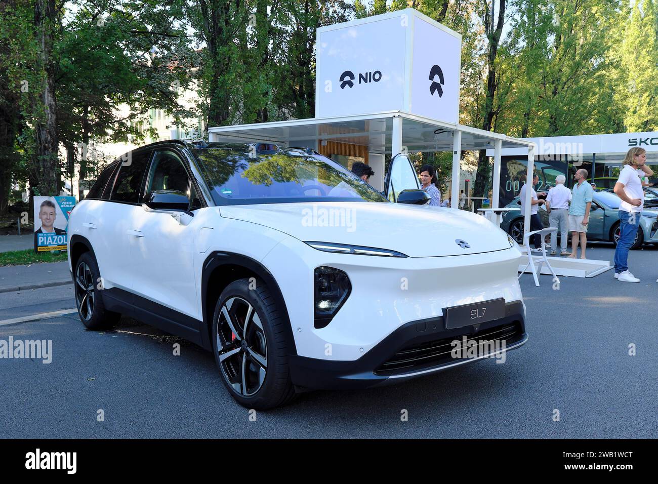 Electric SUV el 7, from the Chinese car manufacturer NIO, IAA Mobility ...