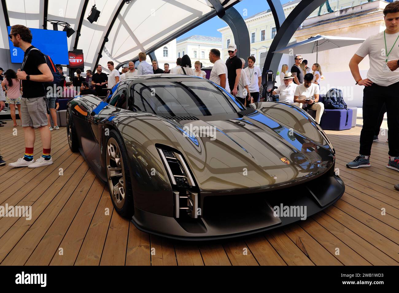 Porsche Mission X, electric super sports car, IAA Mobility 2023, Munich ...