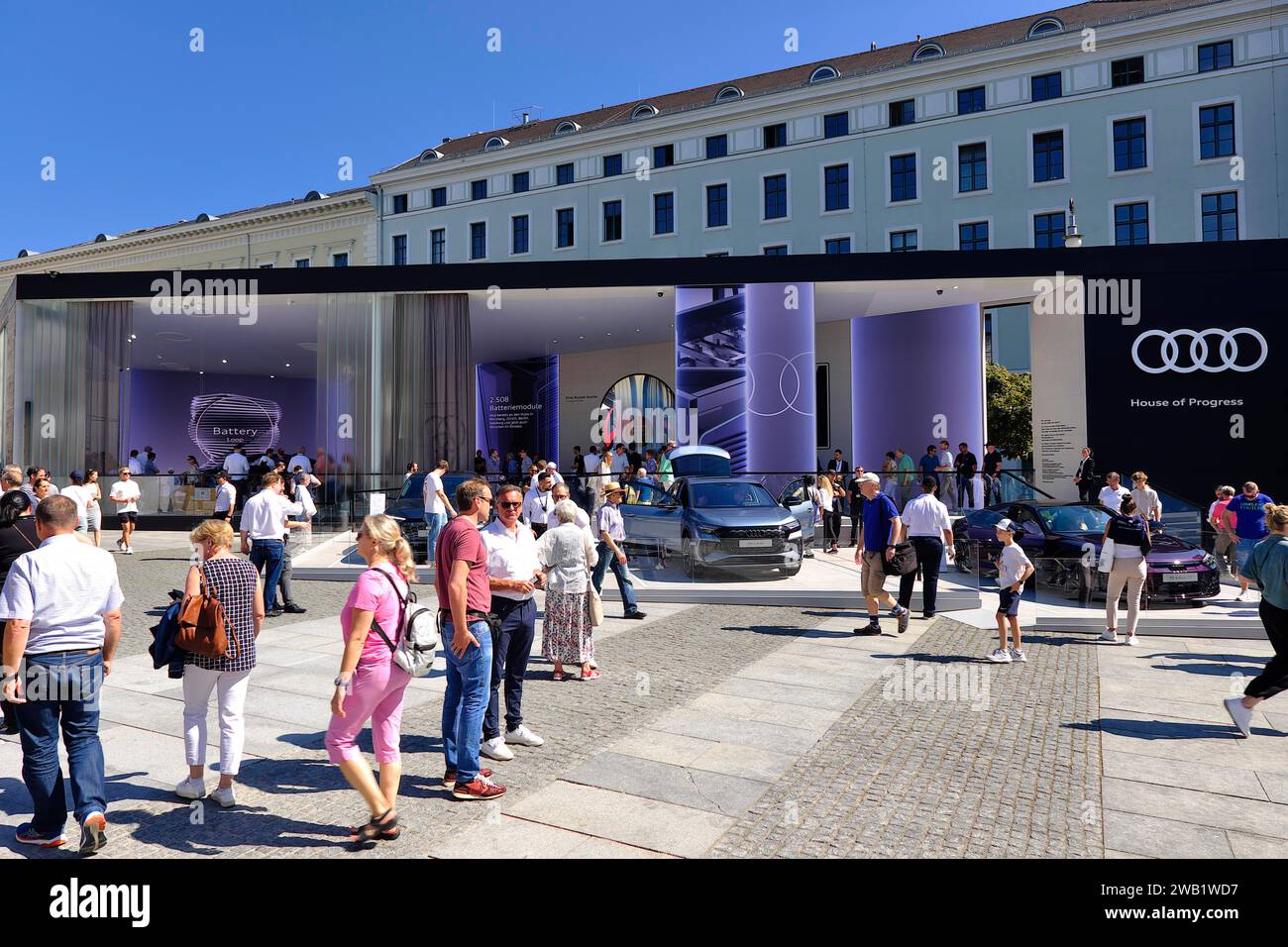 AUDI stand at Wittelsbacher Platz, IAA Mobility 2023, Munich, Bavaria ...