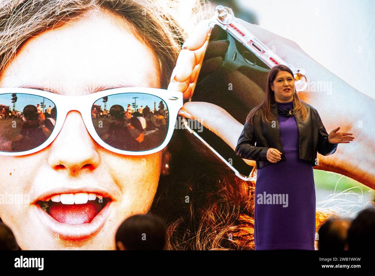 Las Vegas, USA. 07th Jan, 2024. Jessica Booth offers a preview of ...