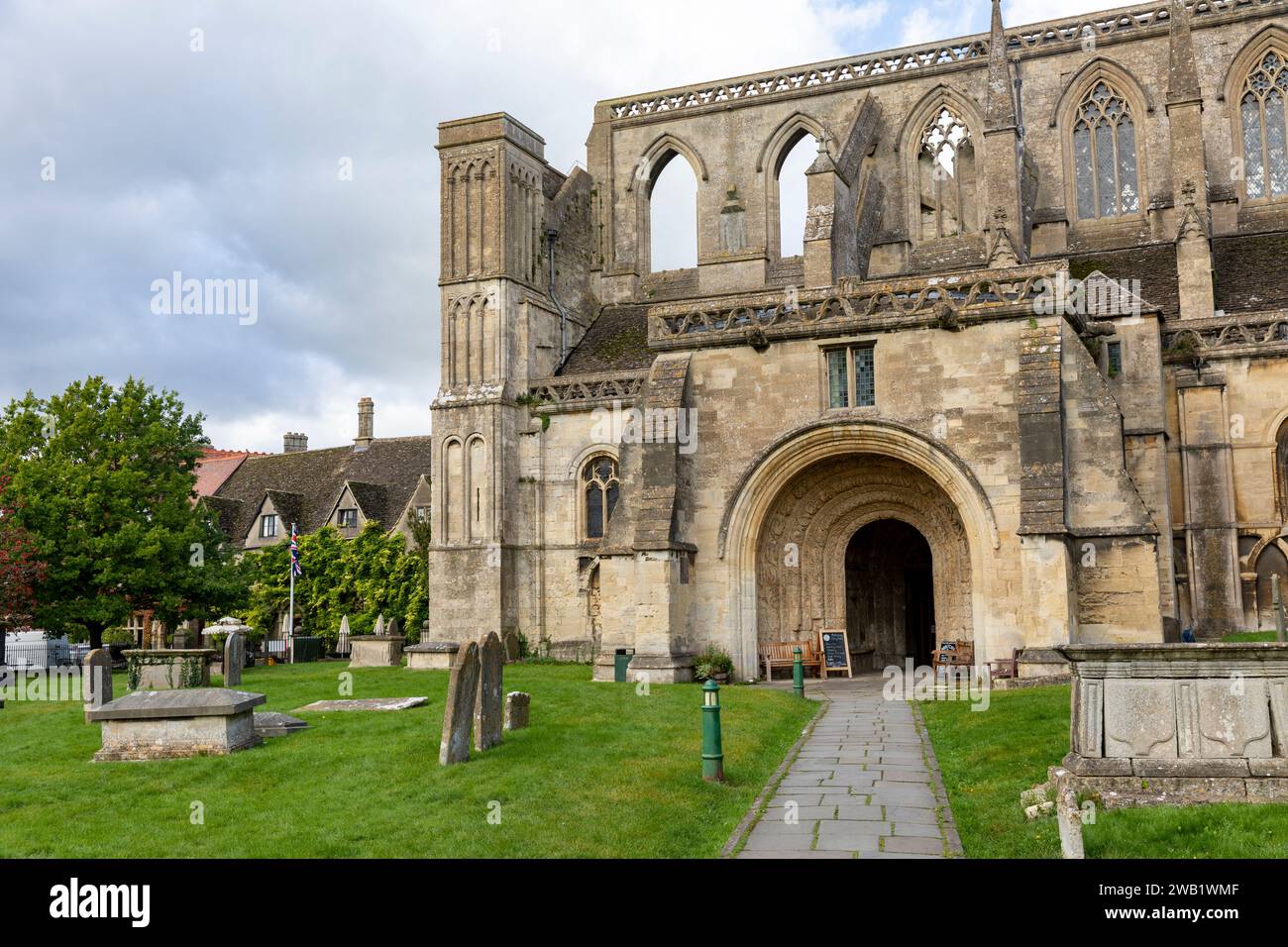 Malmesbury Abbey, in the town of Malmesbury, North Wiltshire, Church of ...