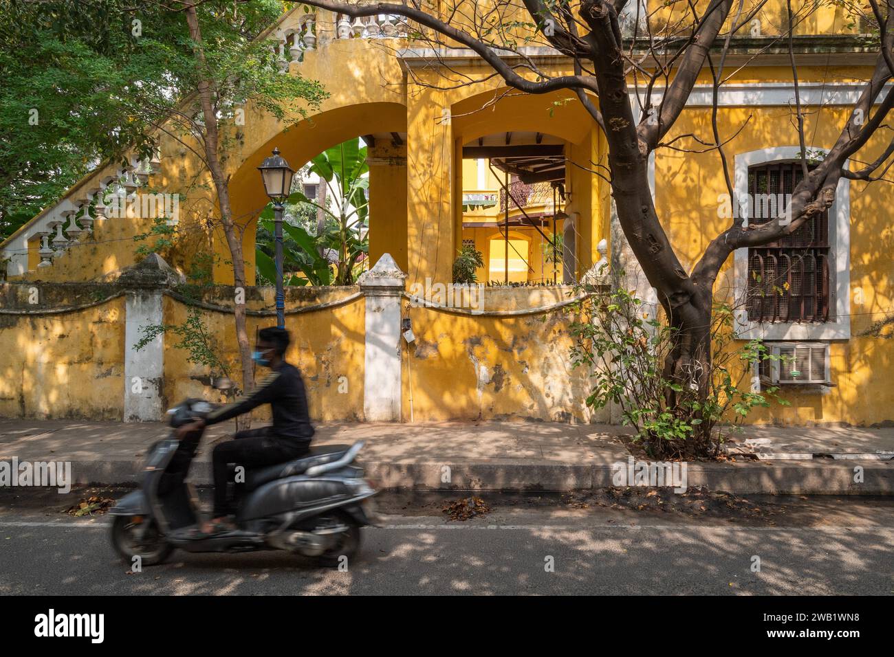 Pondicherry india and colonial hi-res stock photography and images - Alamy
