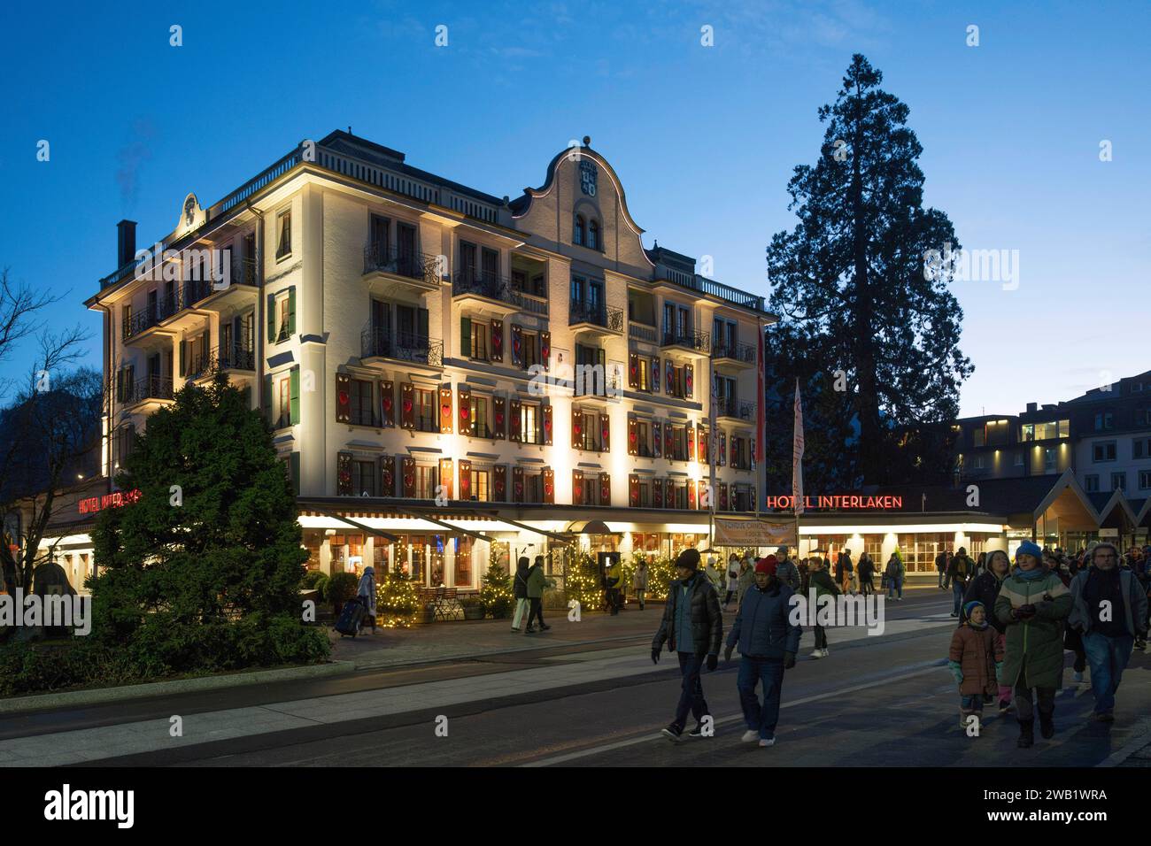 Hotel Interlaken, Switzerland Stock Photo - Alamy